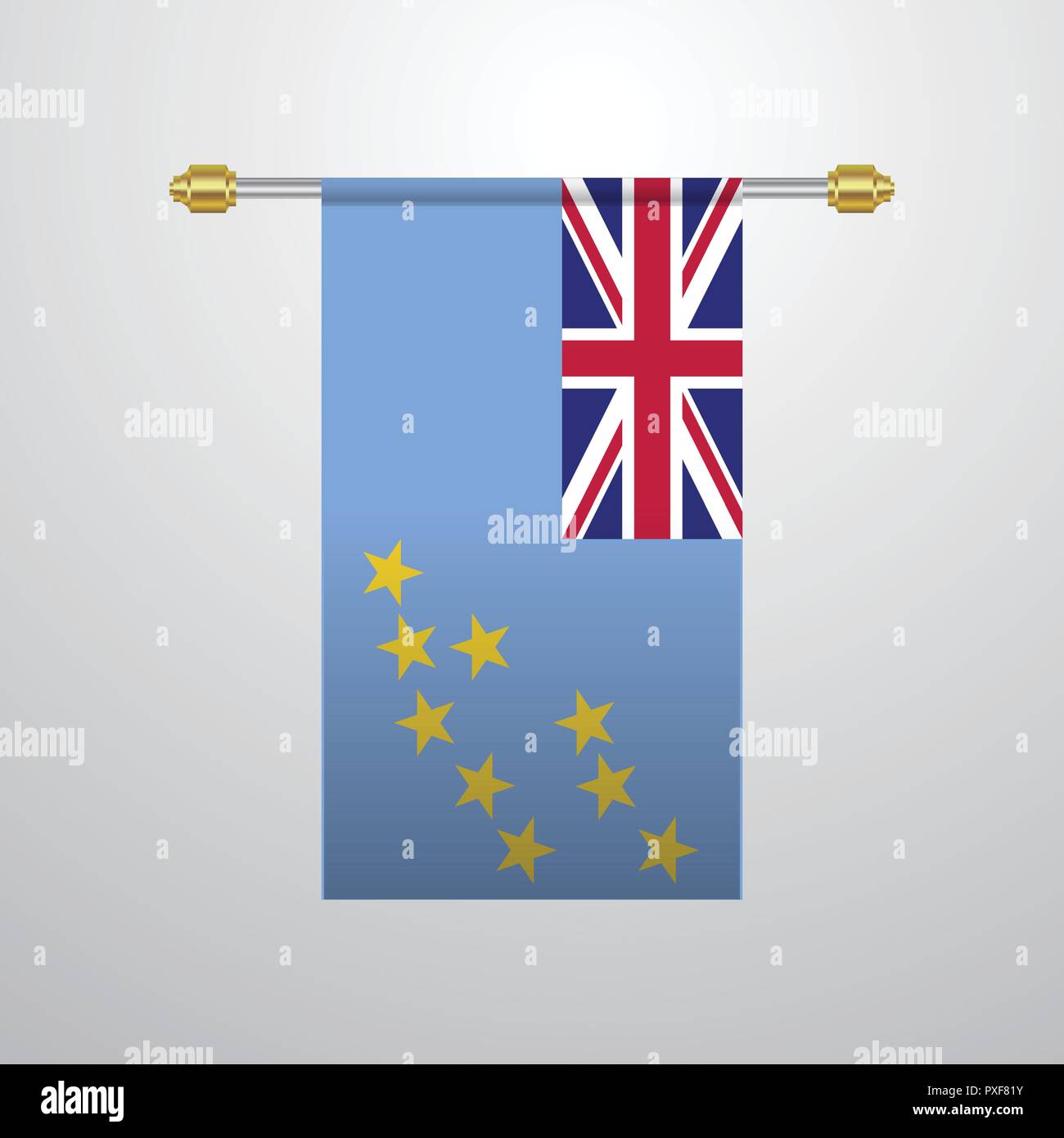 Flag pole tuvalu Stock Vector Images - Alamy