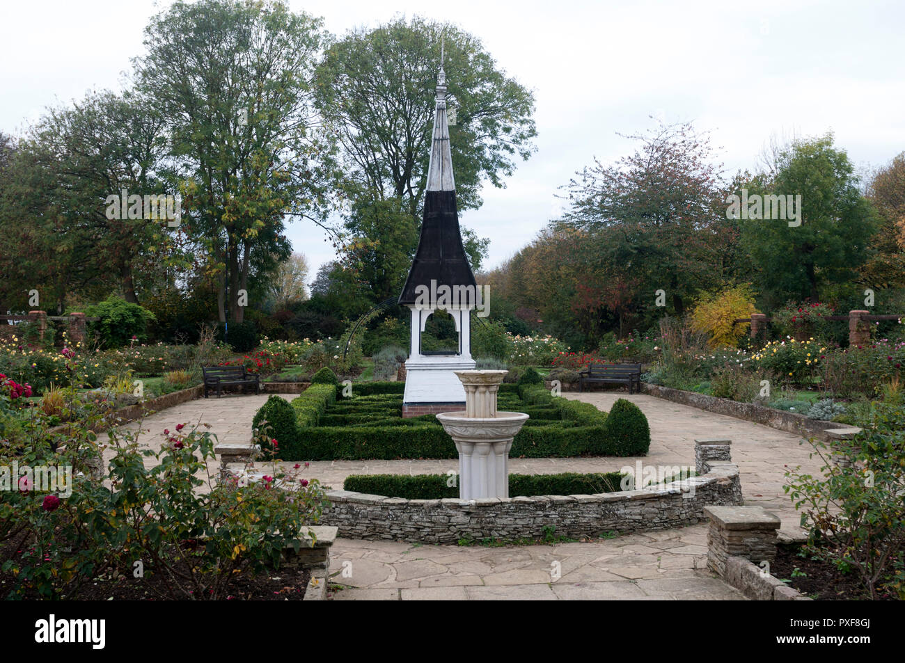 Symington Bell Tower in Welland Park, Market Harborough, Leicestershire ...
