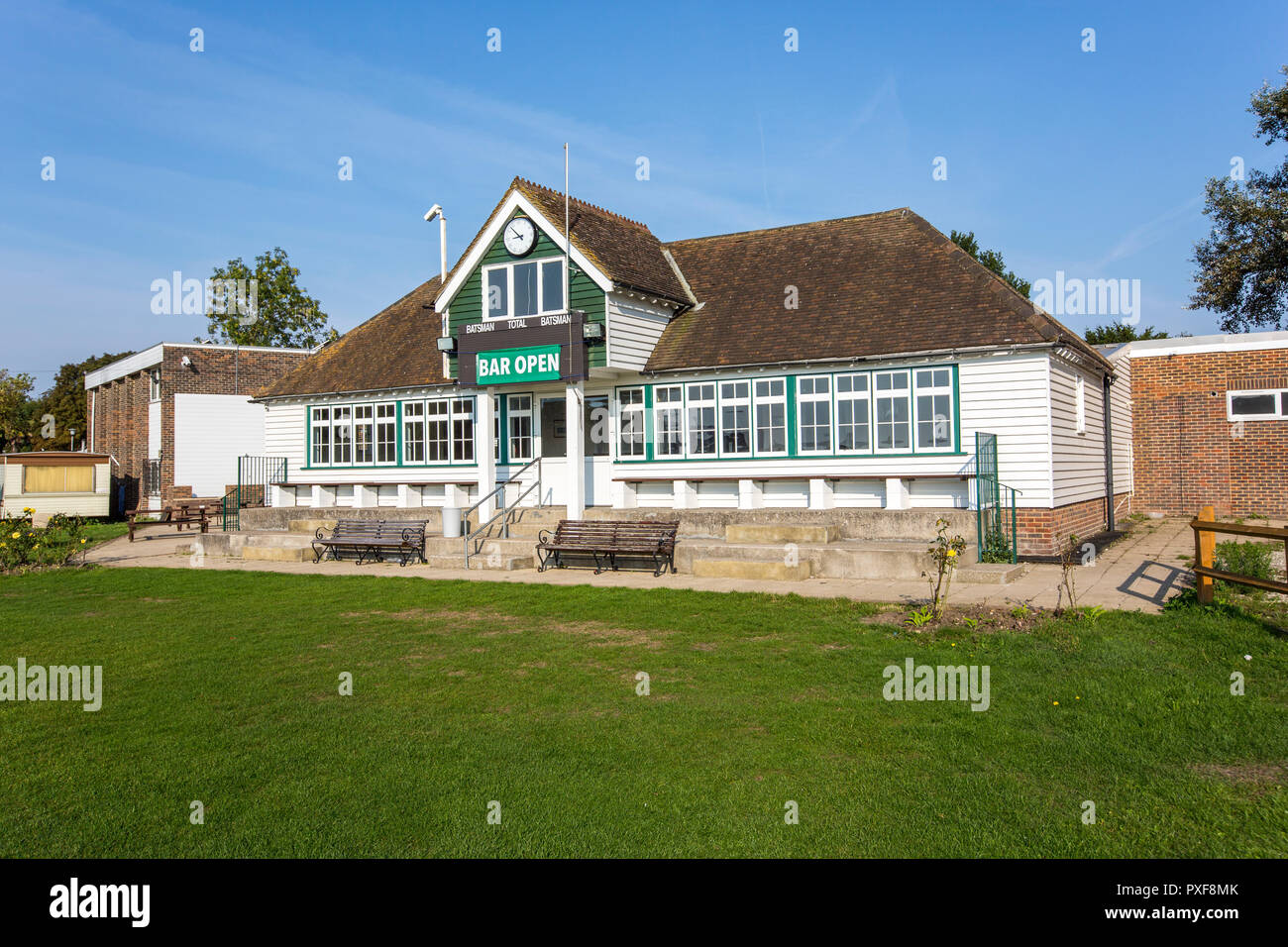 Hythe Cricket club Stock Photo - Alamy