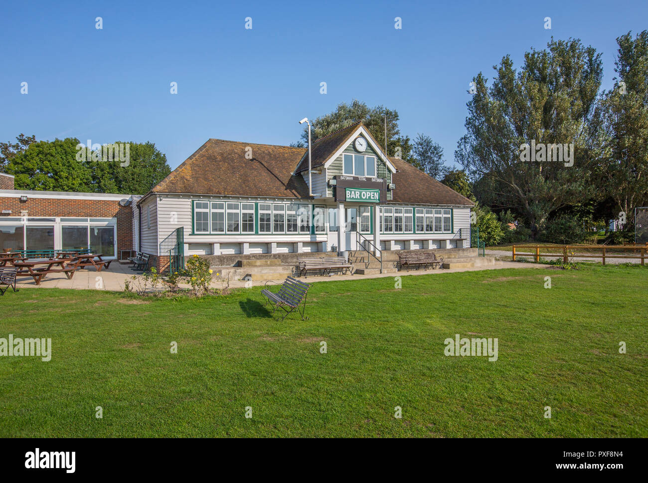 Hythe Cricket club Stock Photo - Alamy