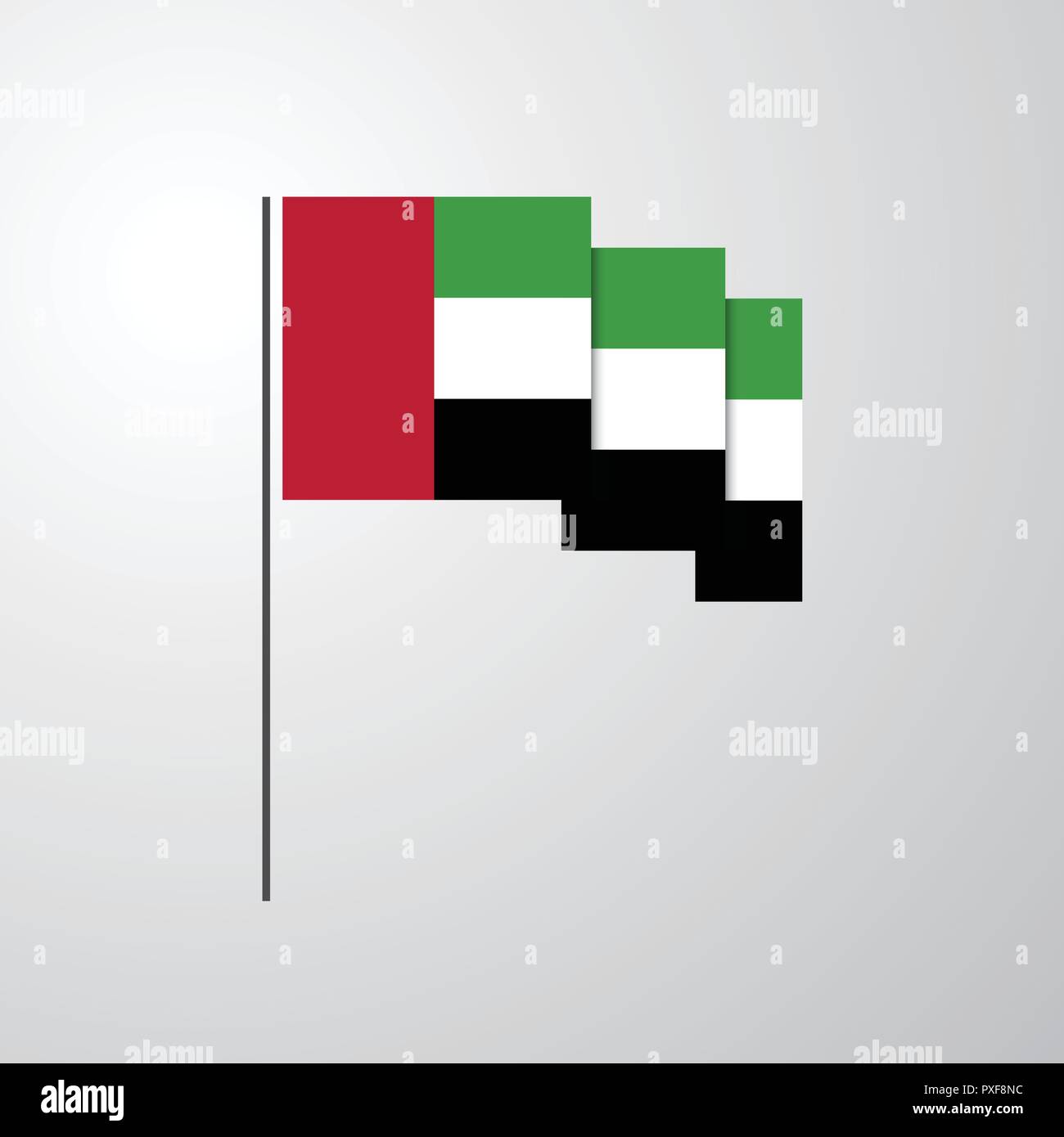 Uae flag pole Stock Vector Images - Alamy