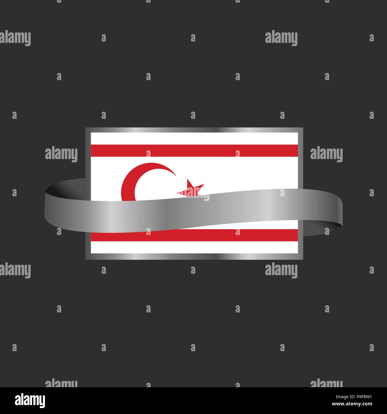 White background northern cyprus Stock Vector Images - Alamy