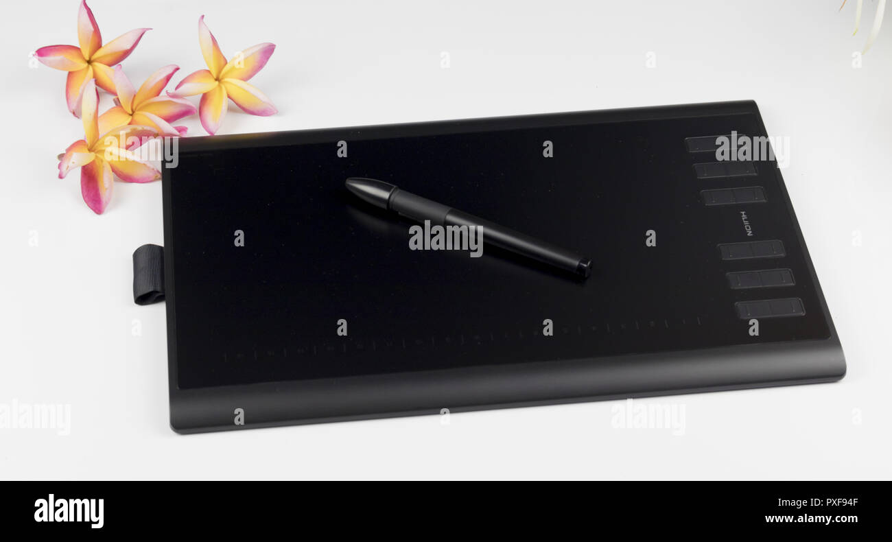 Tablet placed on a table hi-res stock photography and images - Alamy