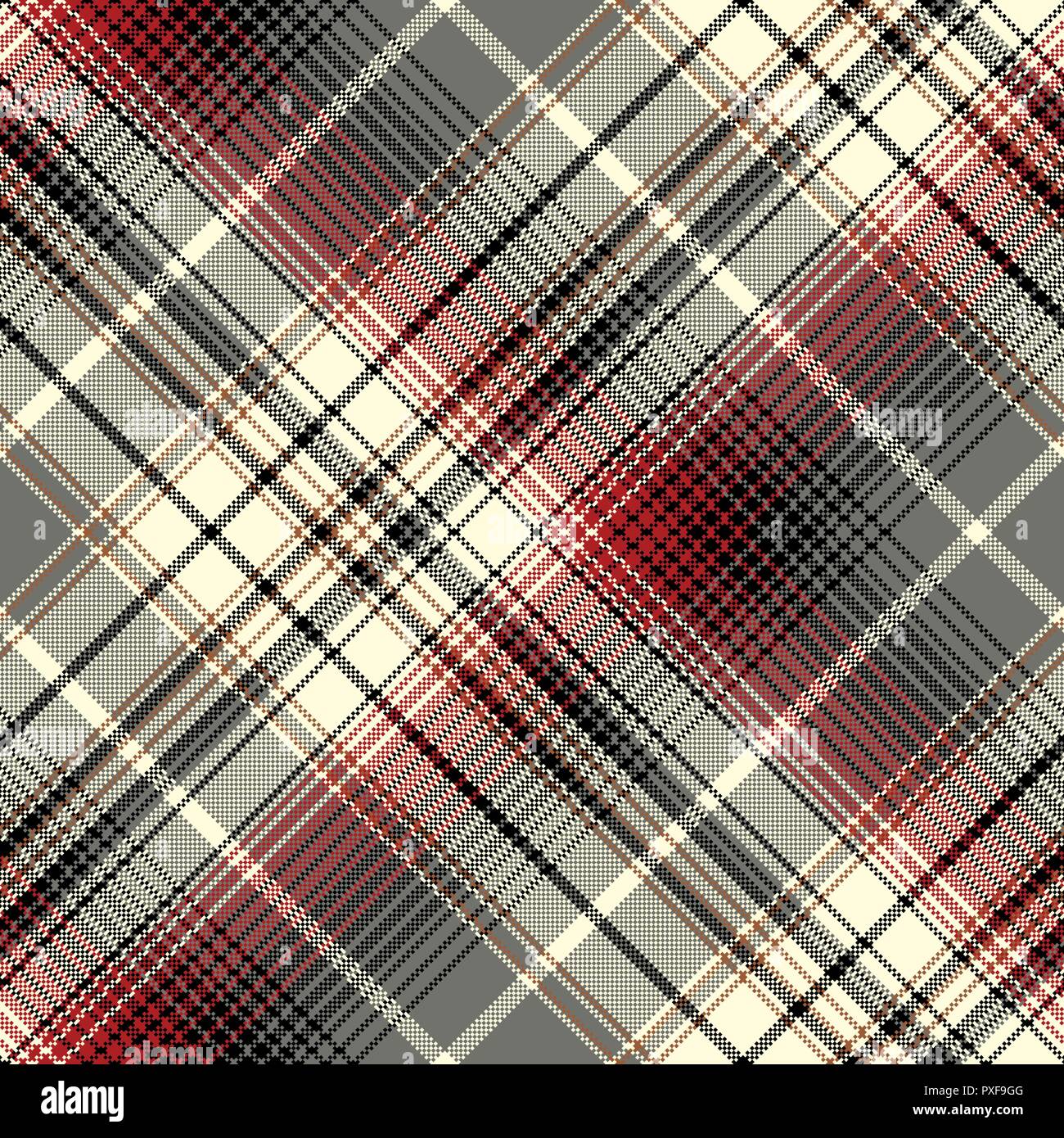 Pixel pattern seamless fabric texture. Vector illustration Stock Vector ...