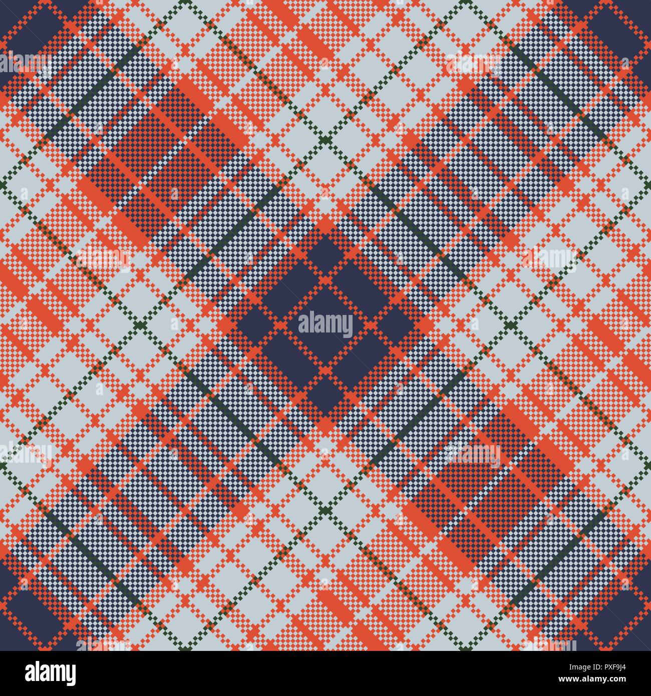 Pixel texture seamless check plaid. Vector illustration Stock Vector ...