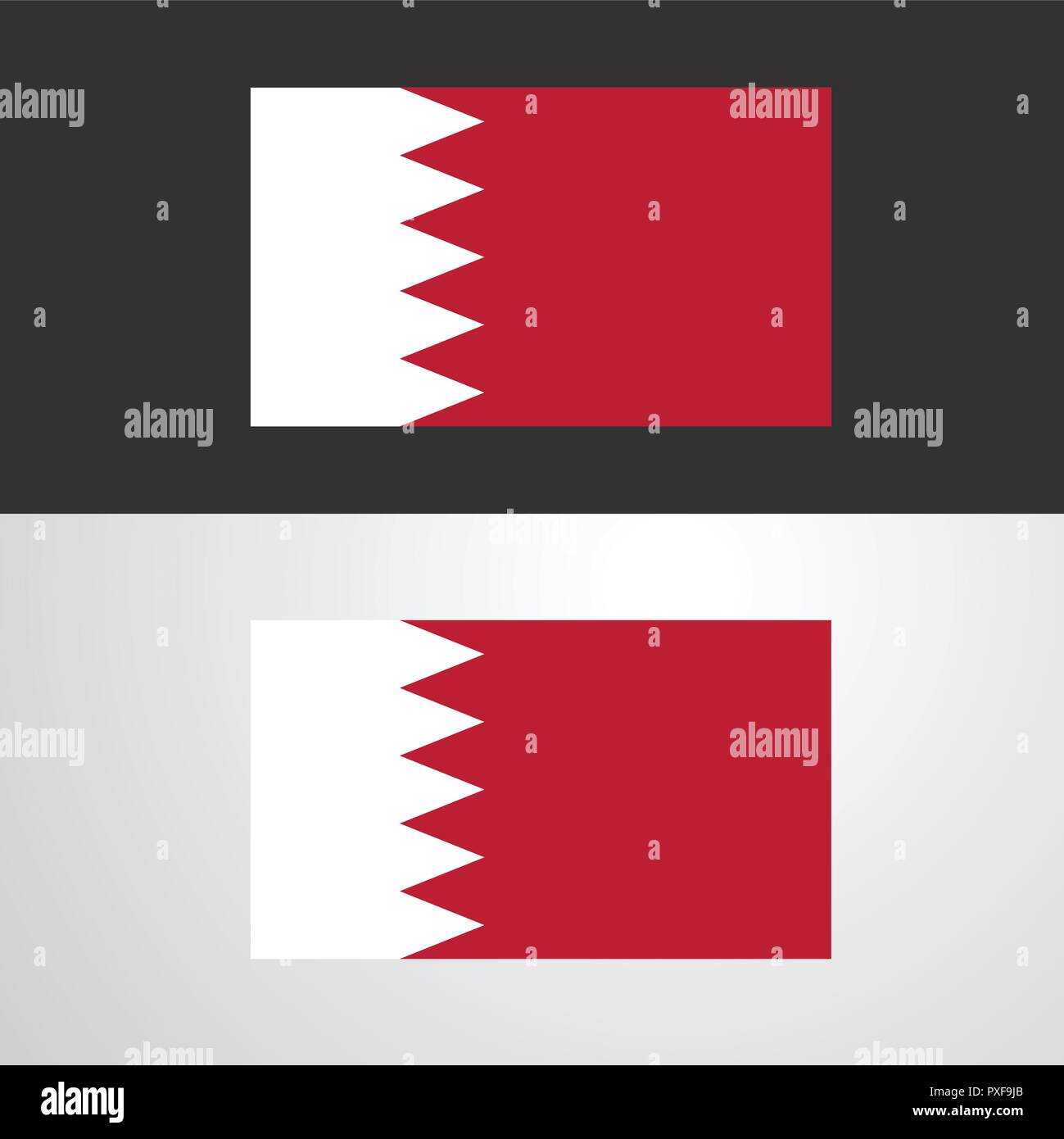 Bahrain Flag banner design Stock Vector Image & Art - Alamy