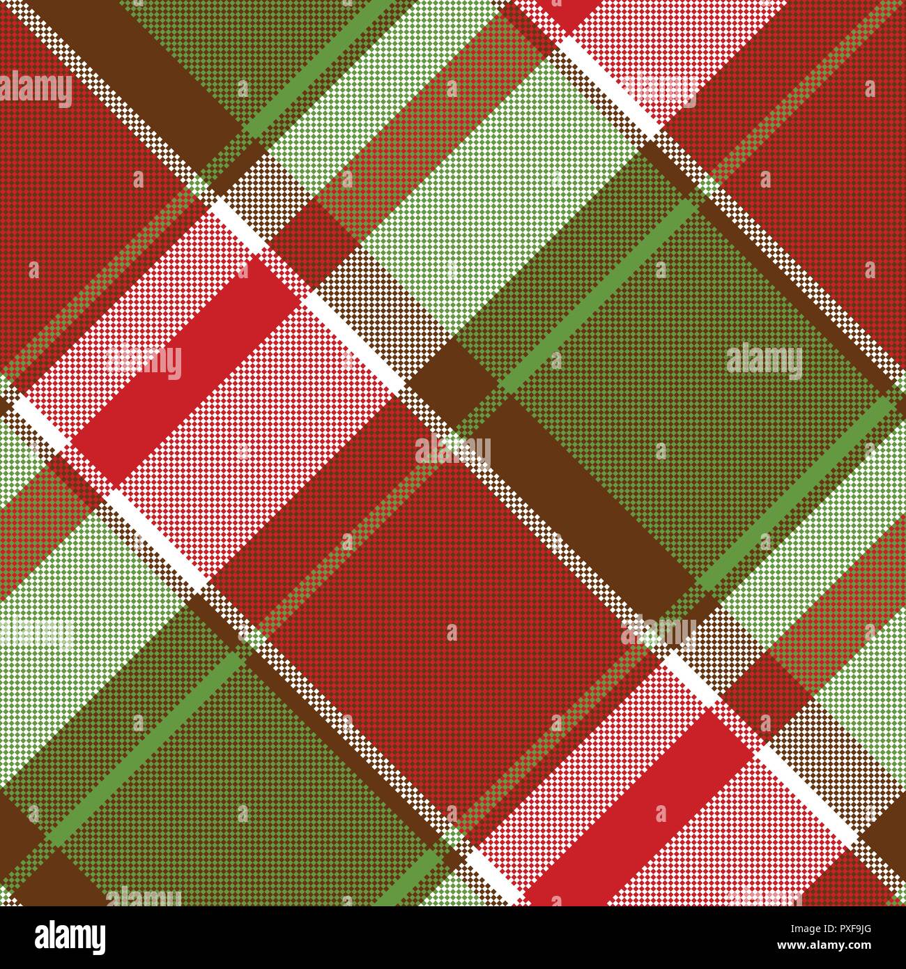 Red and green plaid shirt Stock Vector Images - Alamy