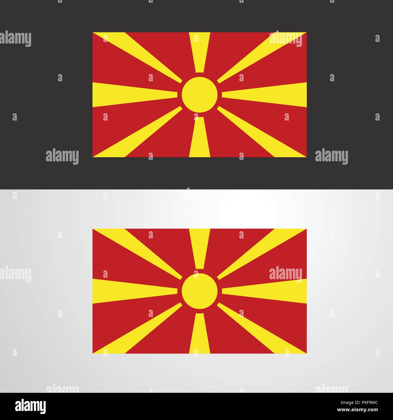 Wavy macedonian flag Stock Vector Images - Alamy