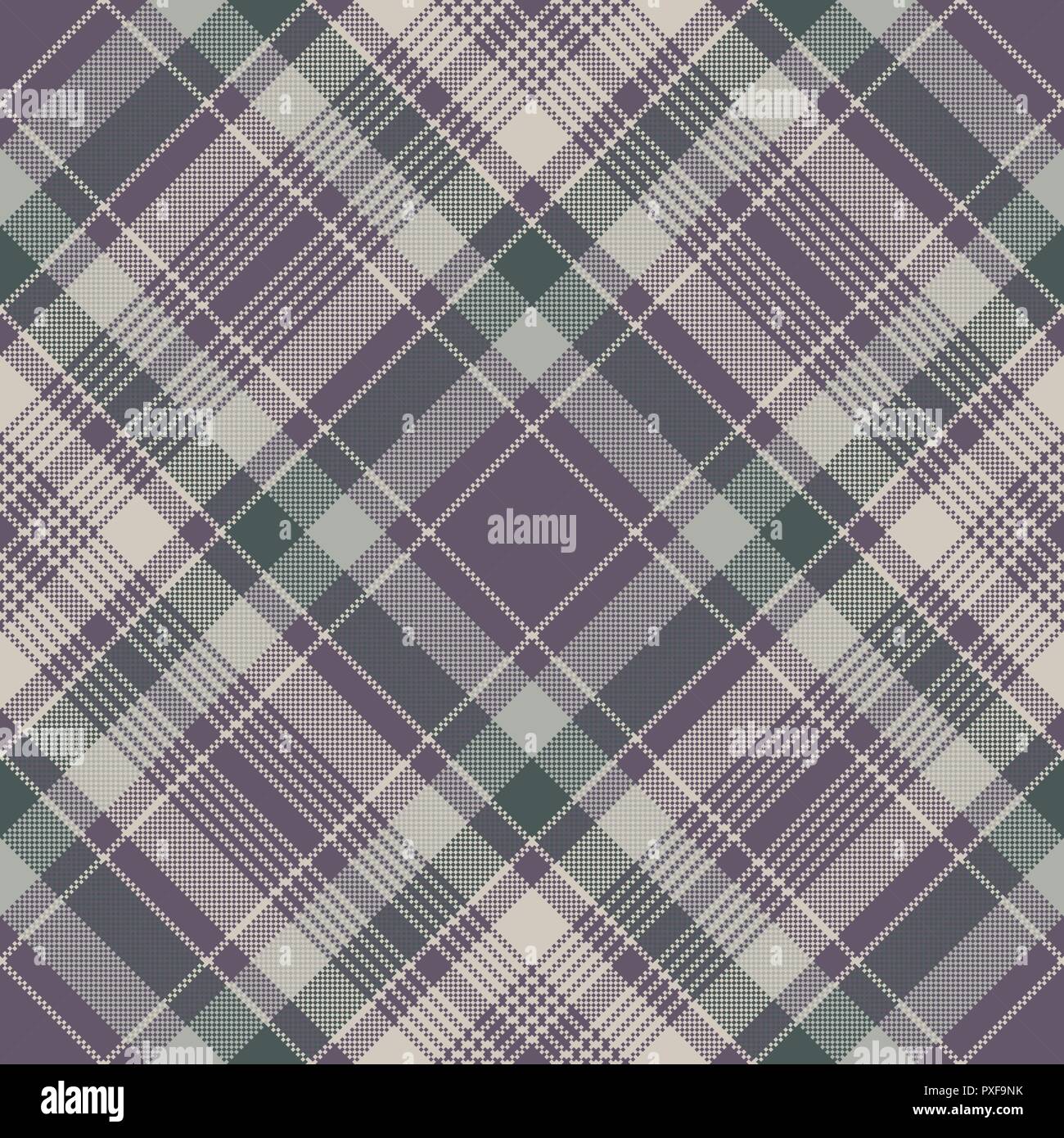 Check plaid pixel fabric texture seamless pattern. Vector illustration ...