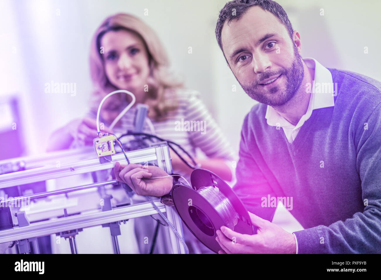 Top view smart developer team hi-res stock photography and images - Alamy