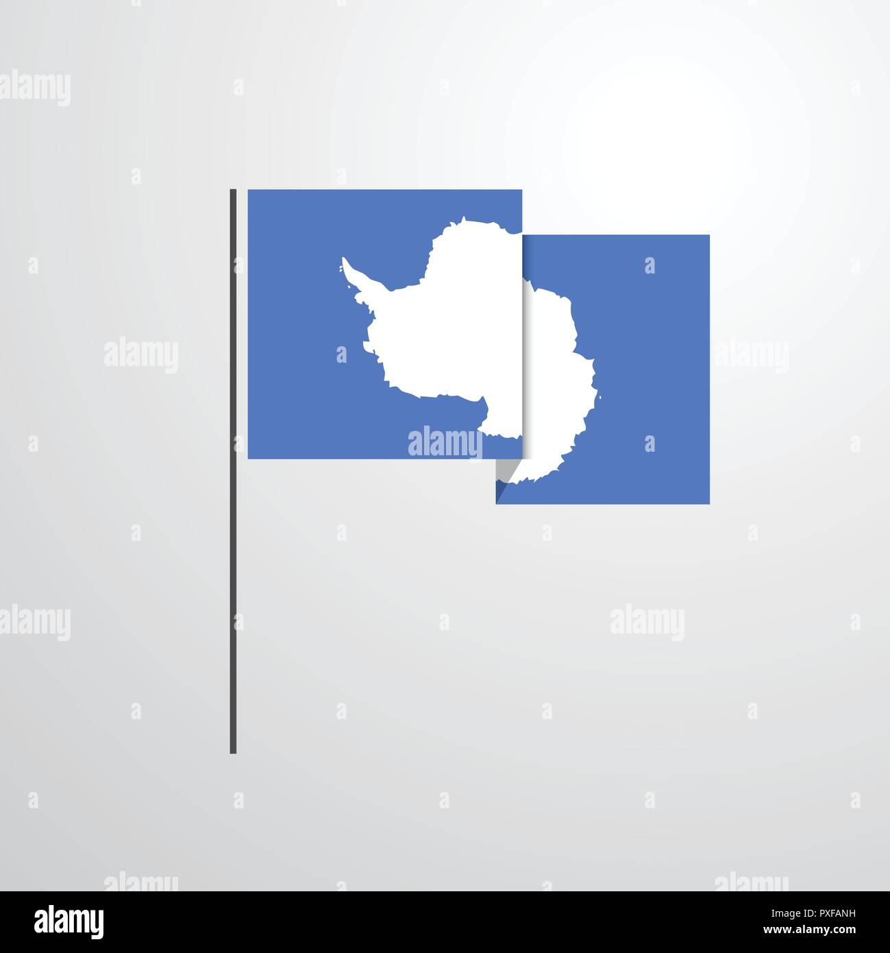 Antarctica waving Flag design vector Stock Vector Image & Art - Alamy