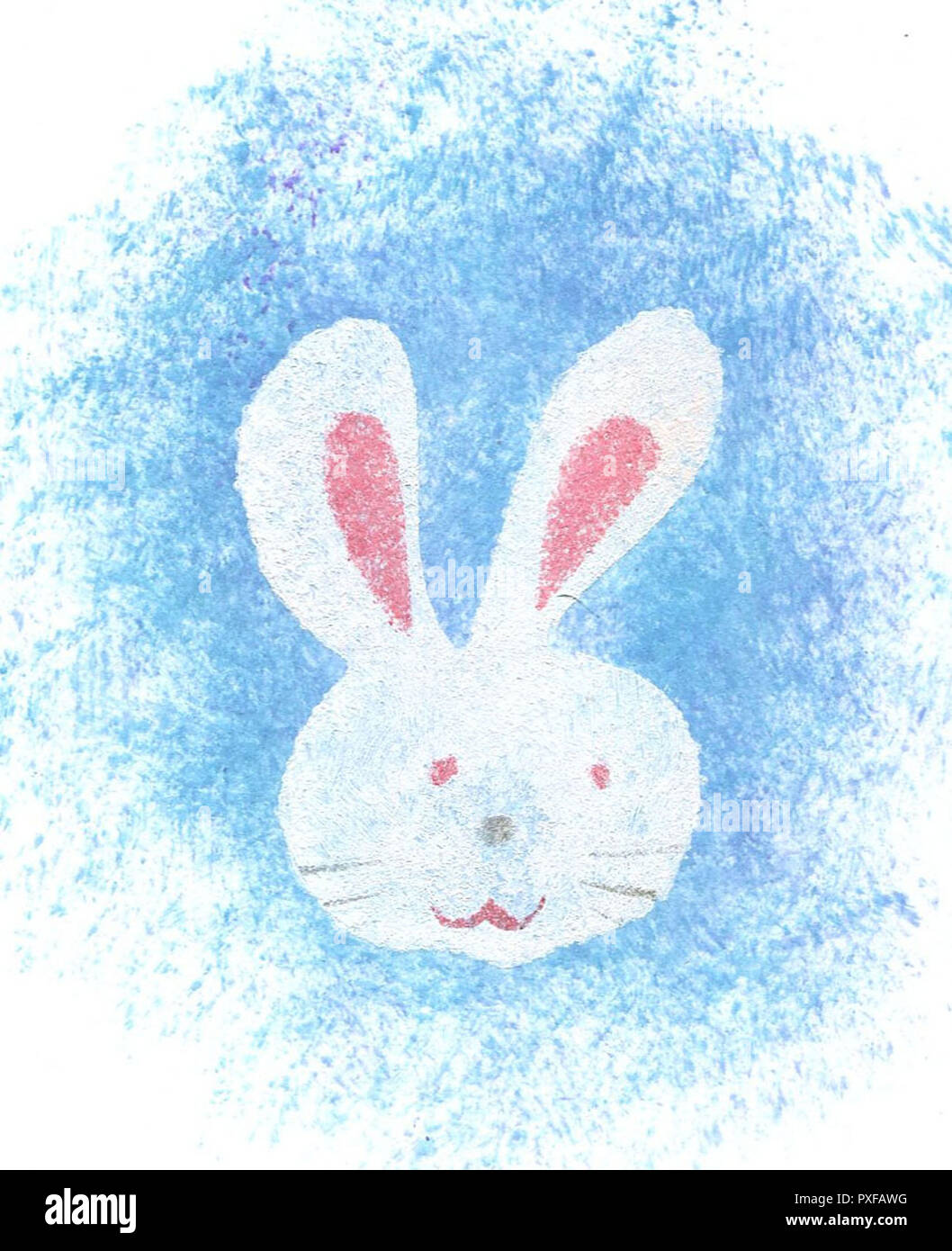Stenciled Stylized Rabbit Stock Photo - Alamy
