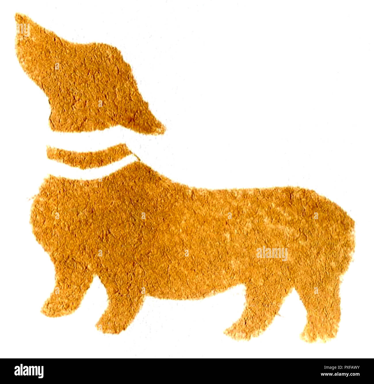 Stenciled Stylized Dog Stock Photo - Alamy