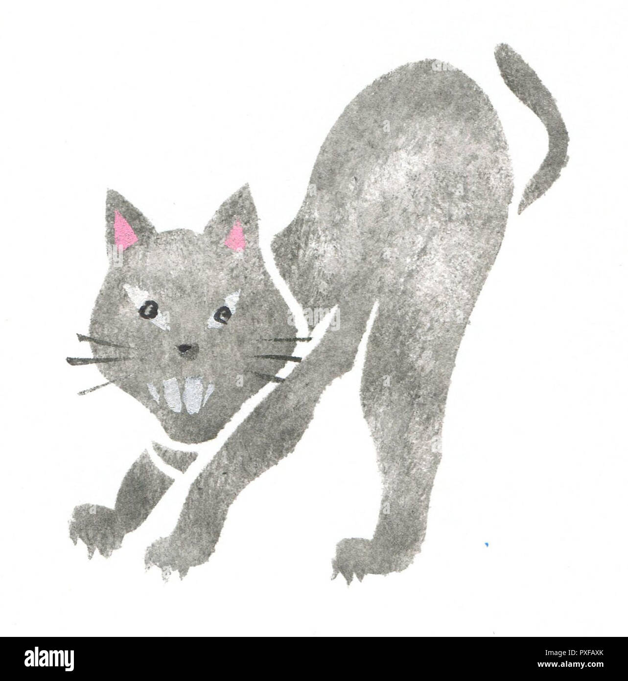 Stylized cat hi-res stock photography and images - Alamy