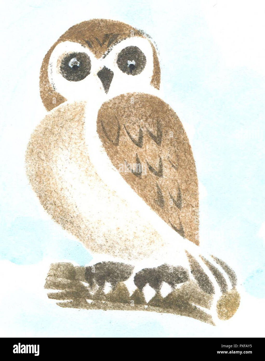 Stylized owl hi-res stock photography and images - Alamy