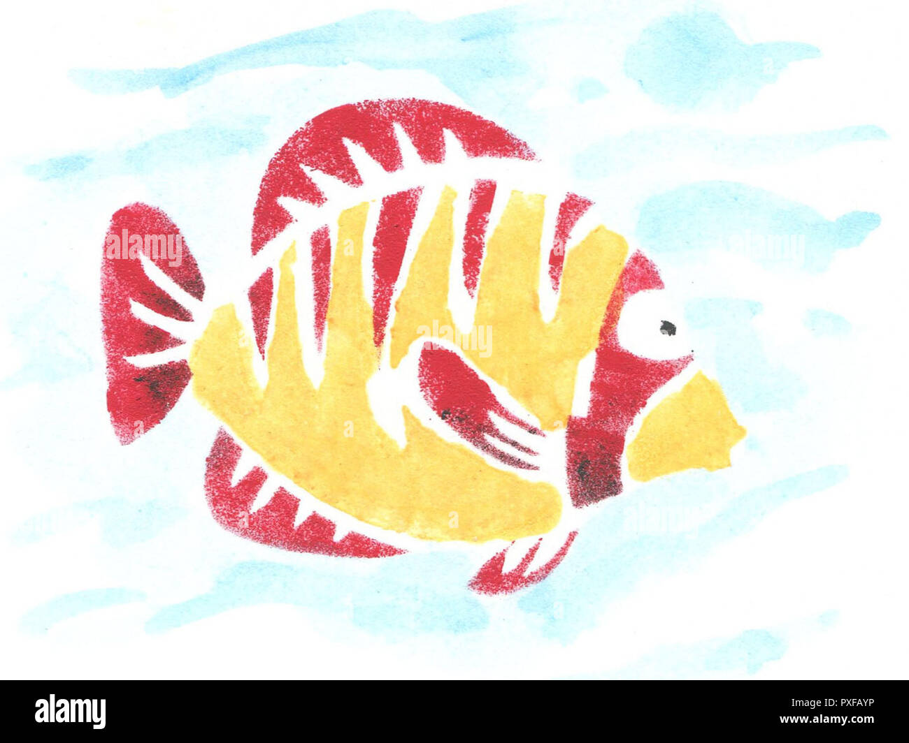 Fish stencil Cut Out Stock Images & Pictures - Alamy