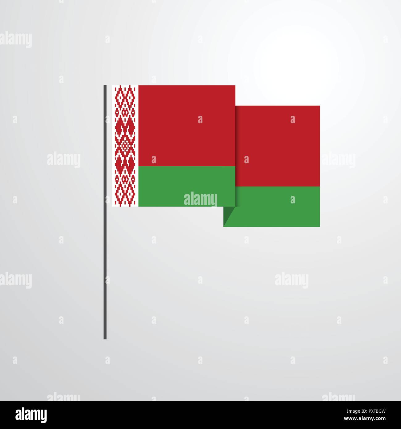 Vector flagpole with belarus flag hi-res stock photography and images ...