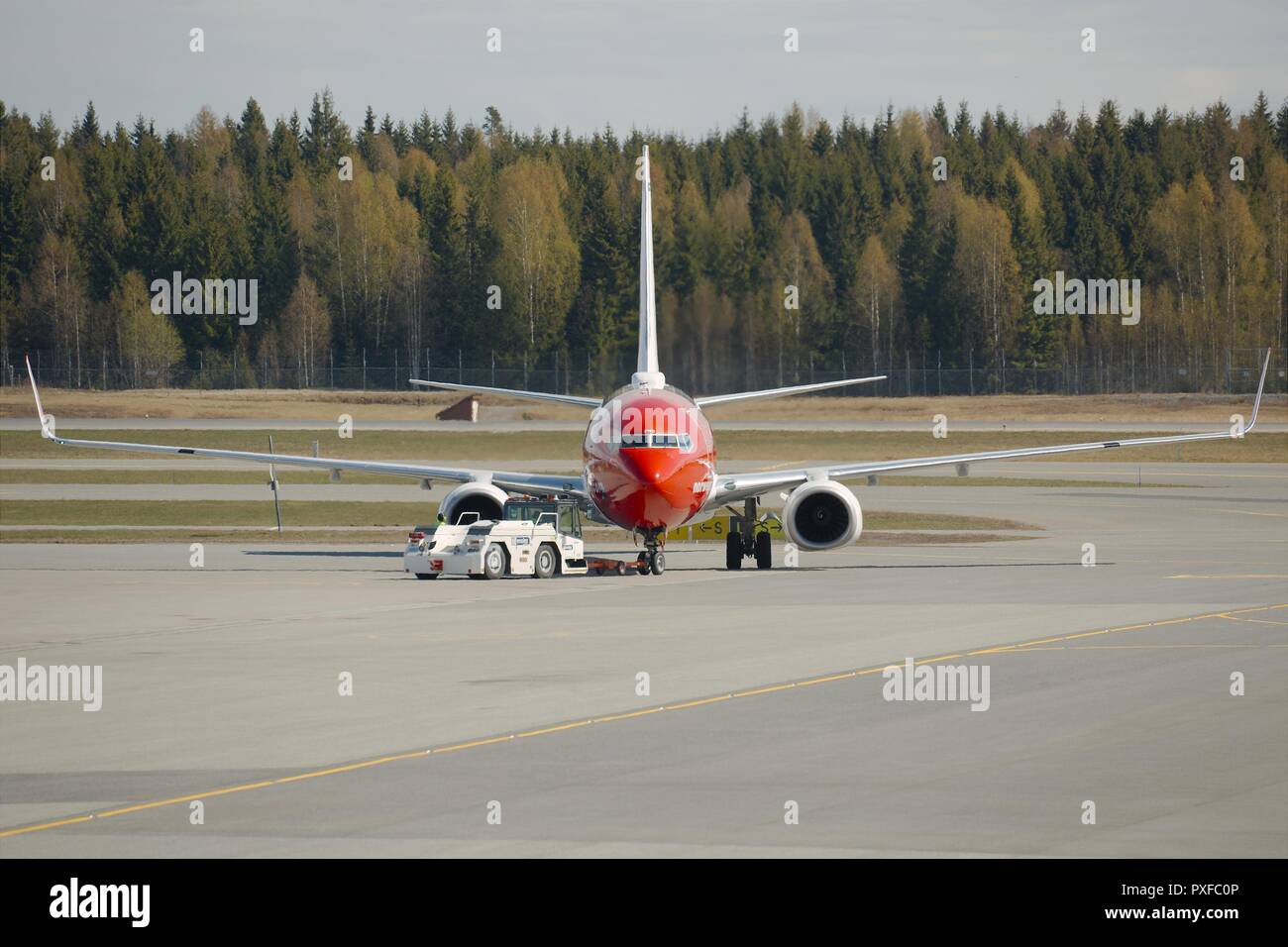 Plane at the airport Stock Photo - Alamy