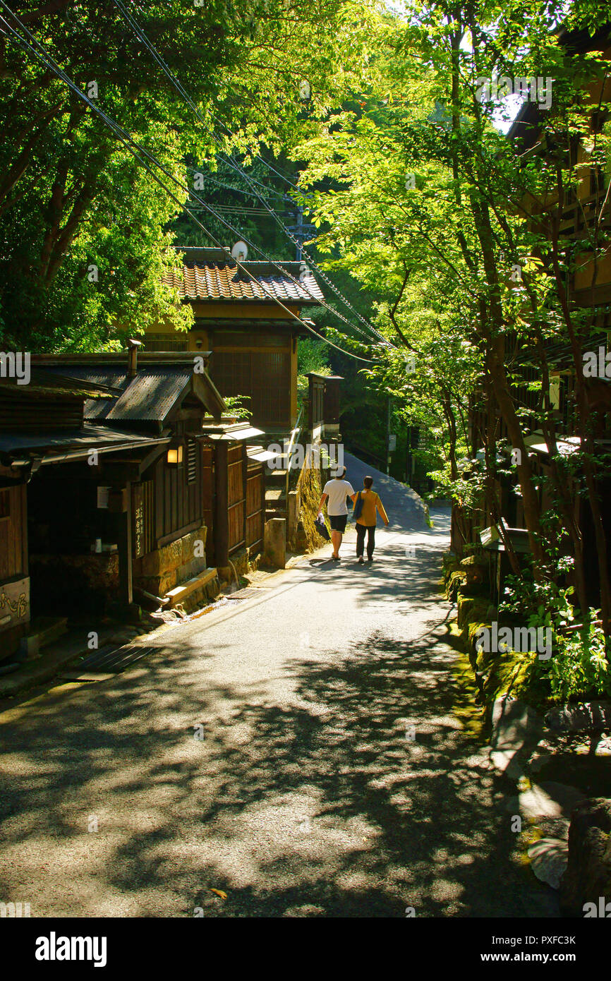 Kurokawa Onsen (Hot springs) , Kumamoto Prefecture, Japan Stock Photo ...