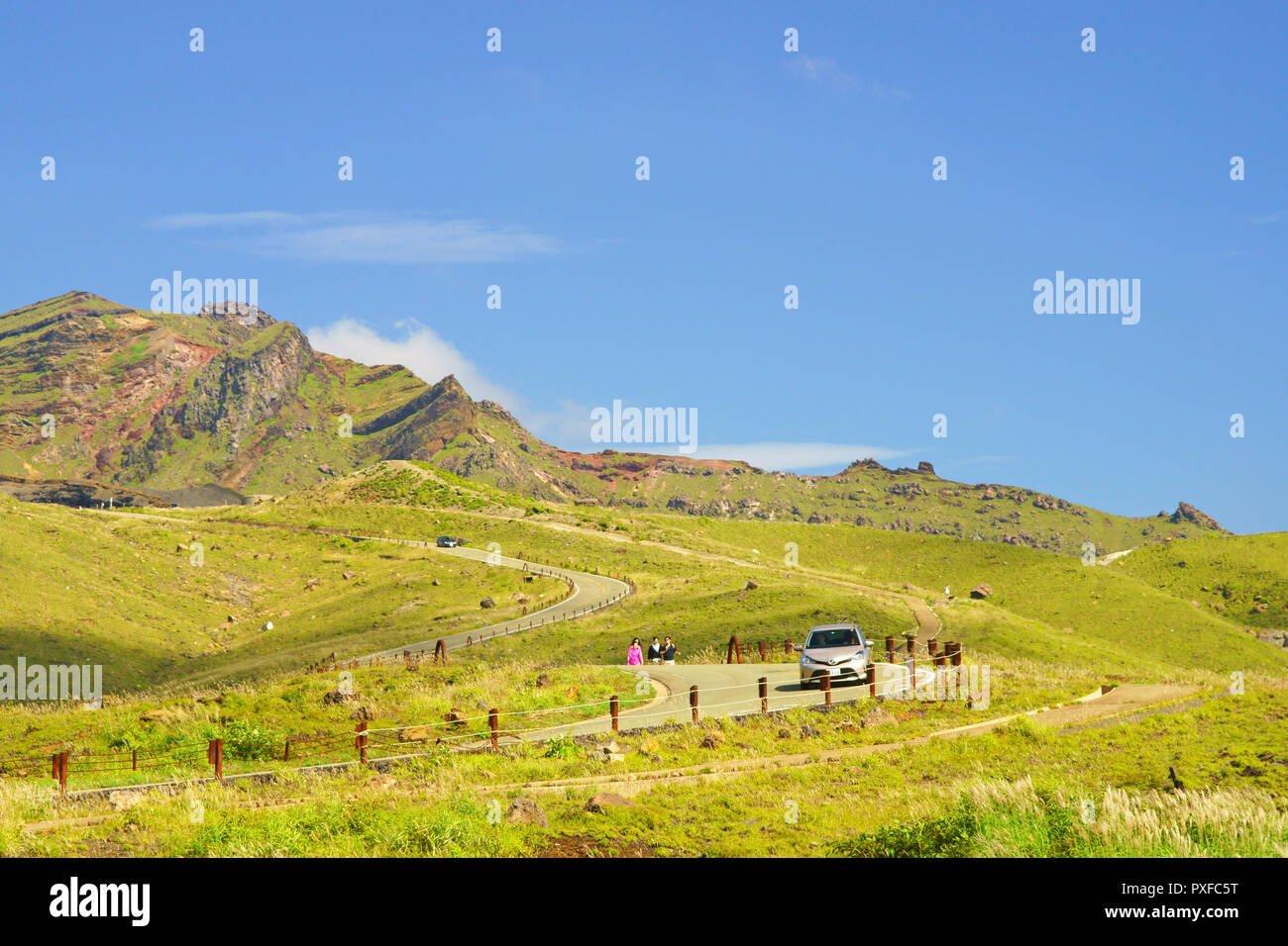 Aso Panorama line, Kumamoto Prefecture, Japan Stock Photo - Alamy