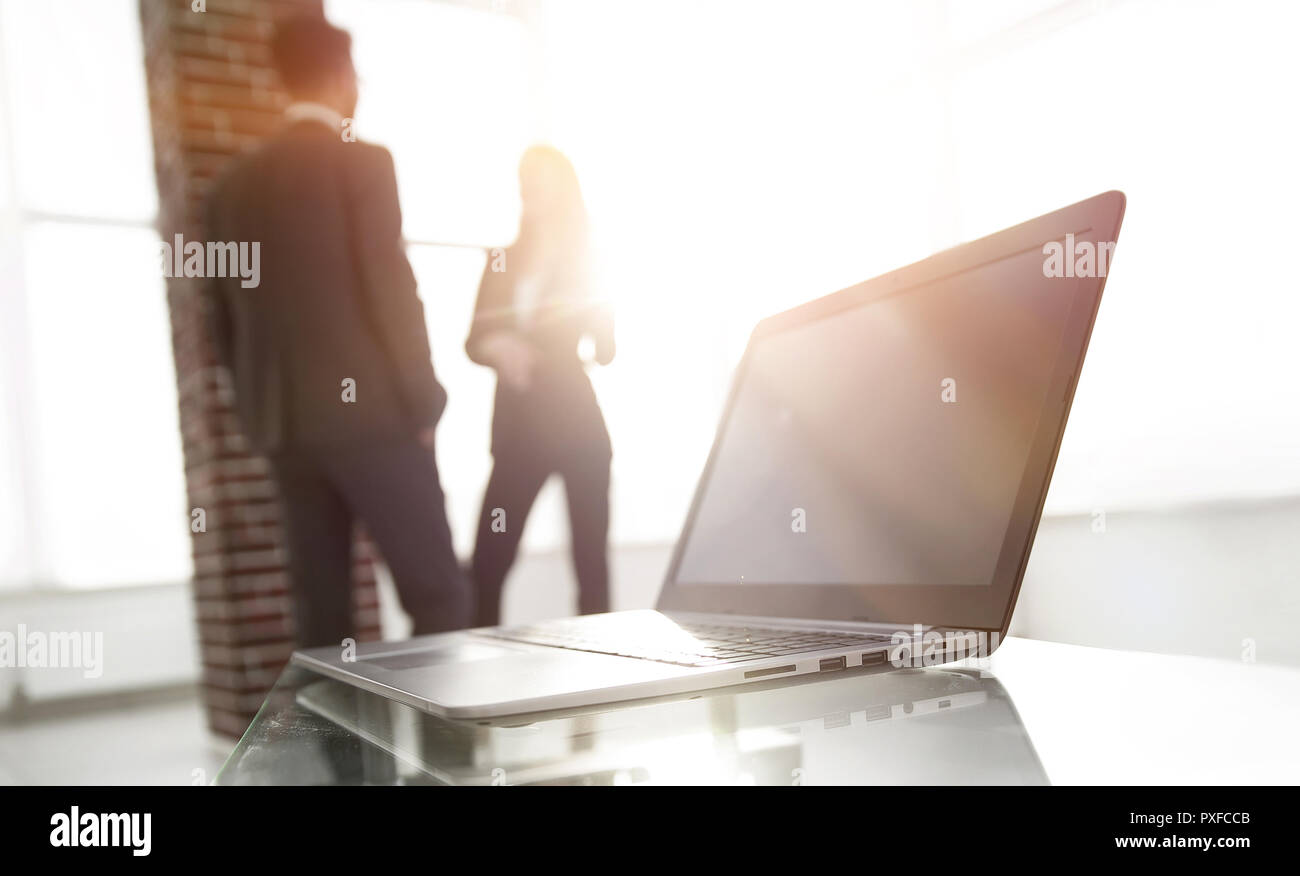 workspace table works in the office with a computer Stock Photo - Alamy