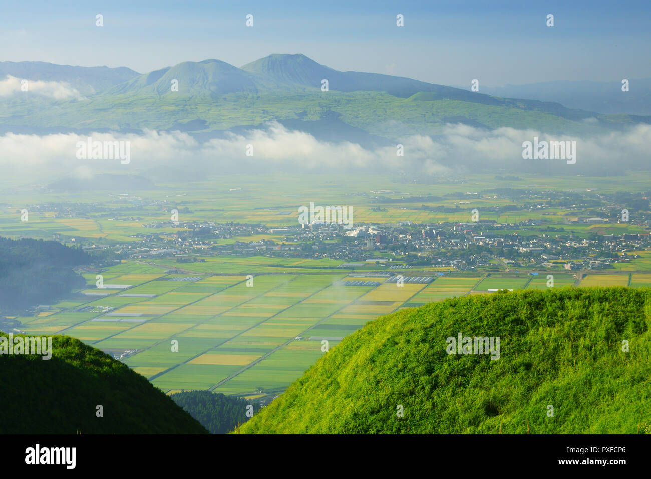 Caldera in Aso, Kumamoto Prefecture, Japan Stock Photo - Alamy
