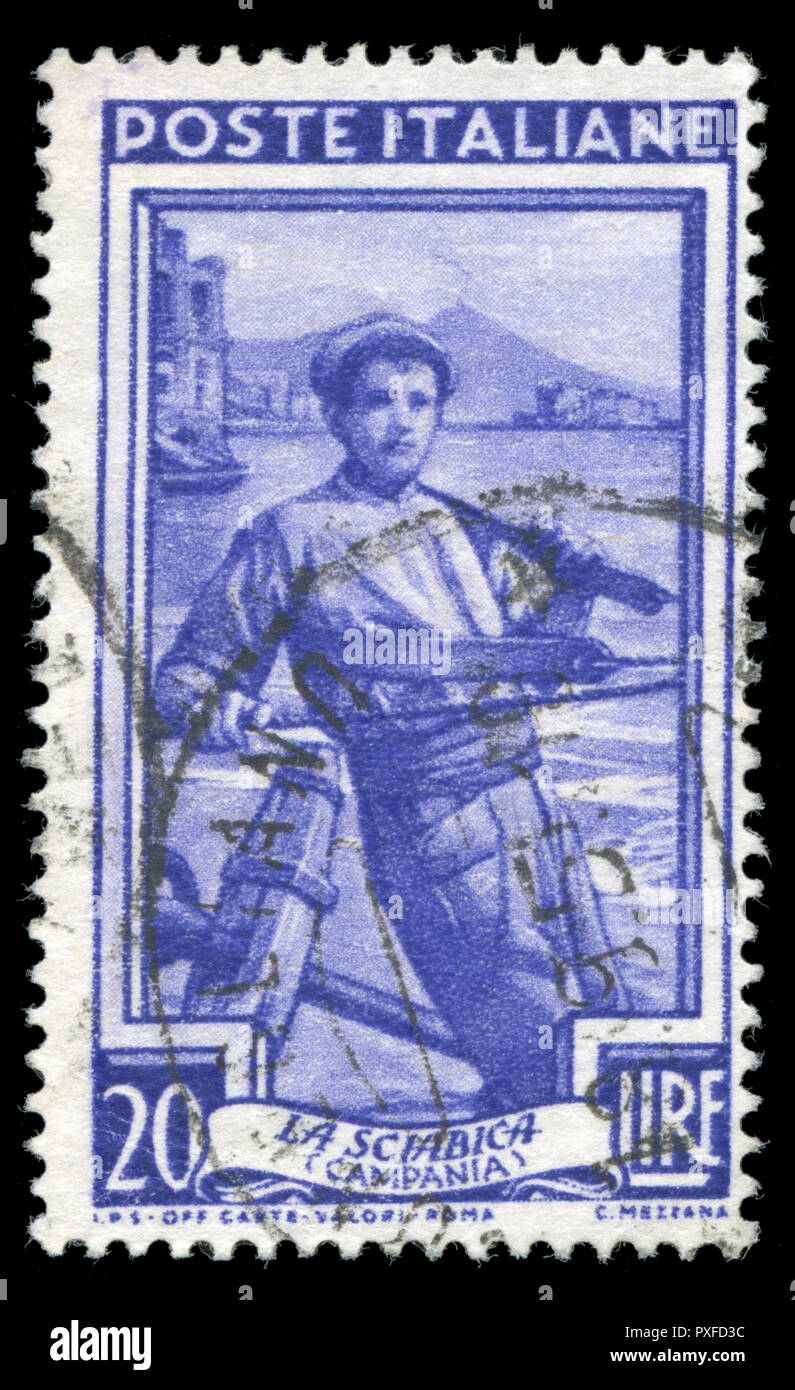 Postmarked stamp from Italy in the Provincial Occupations series issued ...