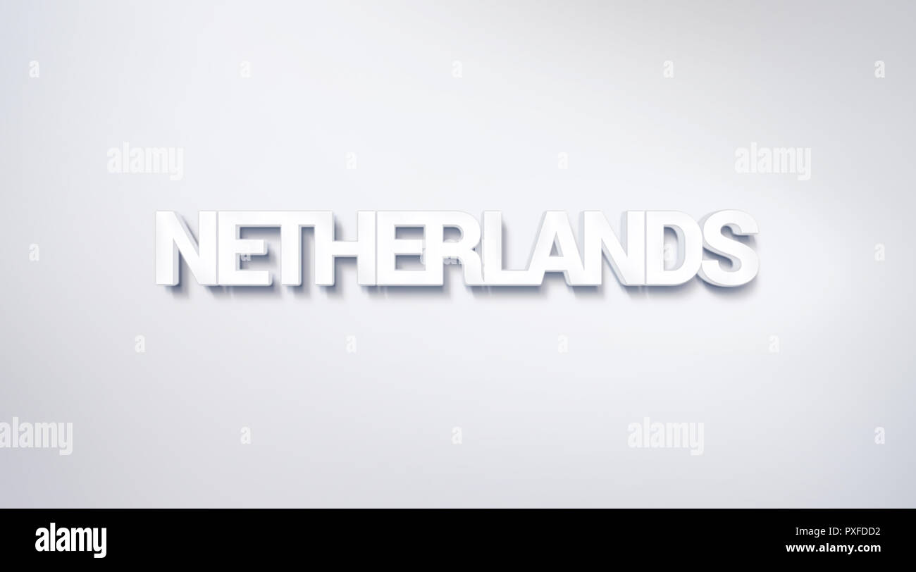 Netherlands, text design. calligraphy. Typography poster. Usable as ...