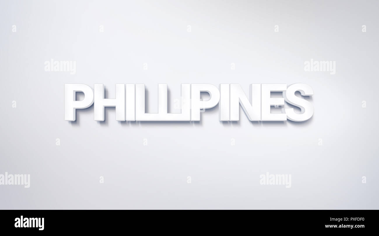 Phillipines, text design. calligraphy. Typography poster. Usable as ...