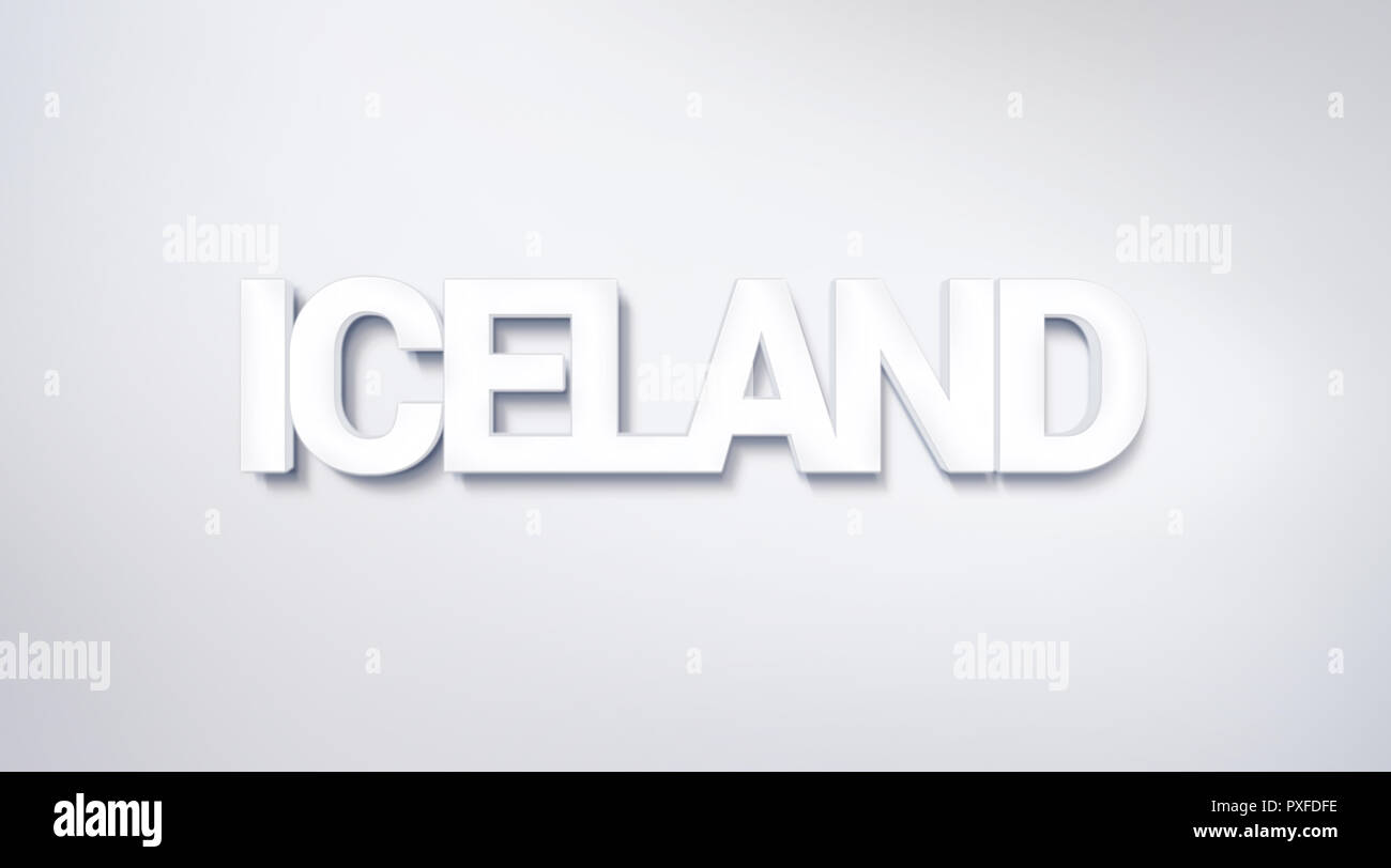 Iceland, text design. calligraphy. Typography poster. Usable as ...