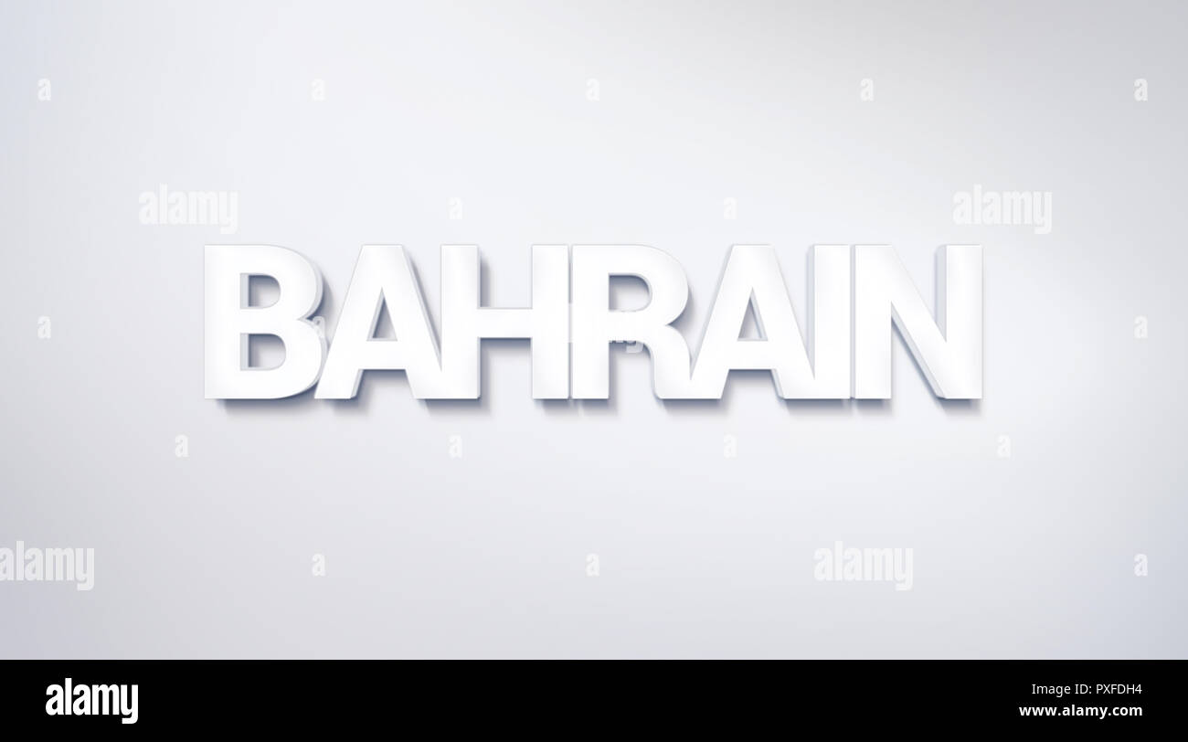 Bahrain, text design. calligraphy. Typography poster. Usable as ...