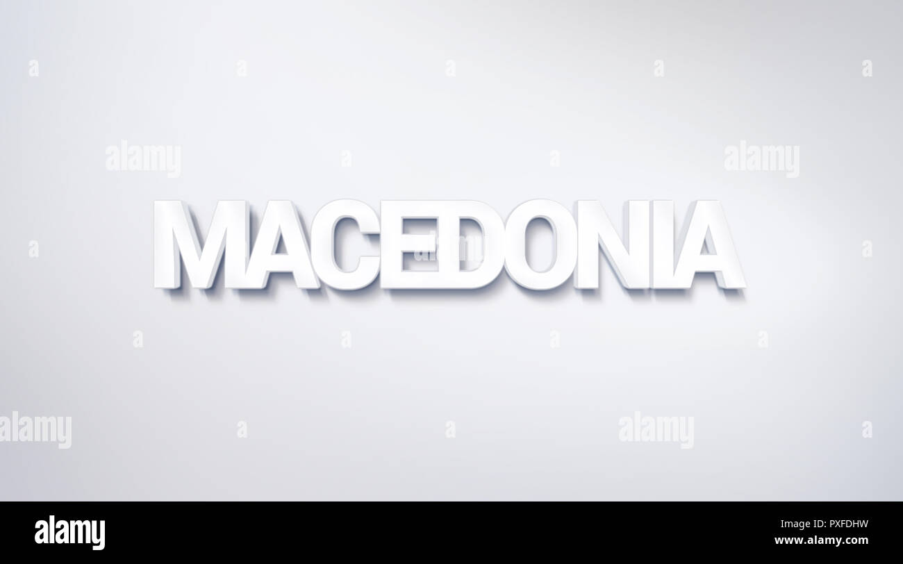 Macedonia, text design. calligraphy. Typography poster. Usable as ...