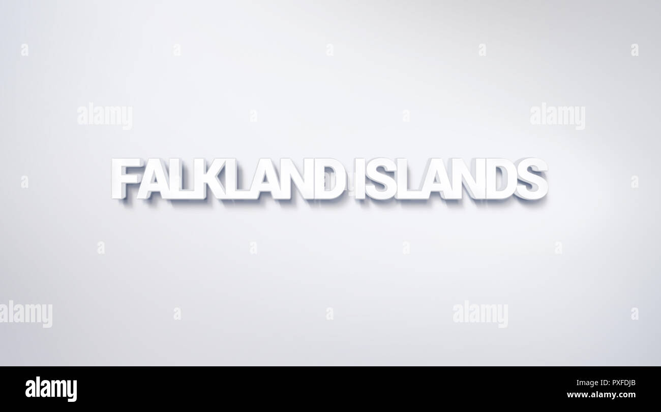 Falkland Islands, text design. calligraphy. Typography poster. Usable ...