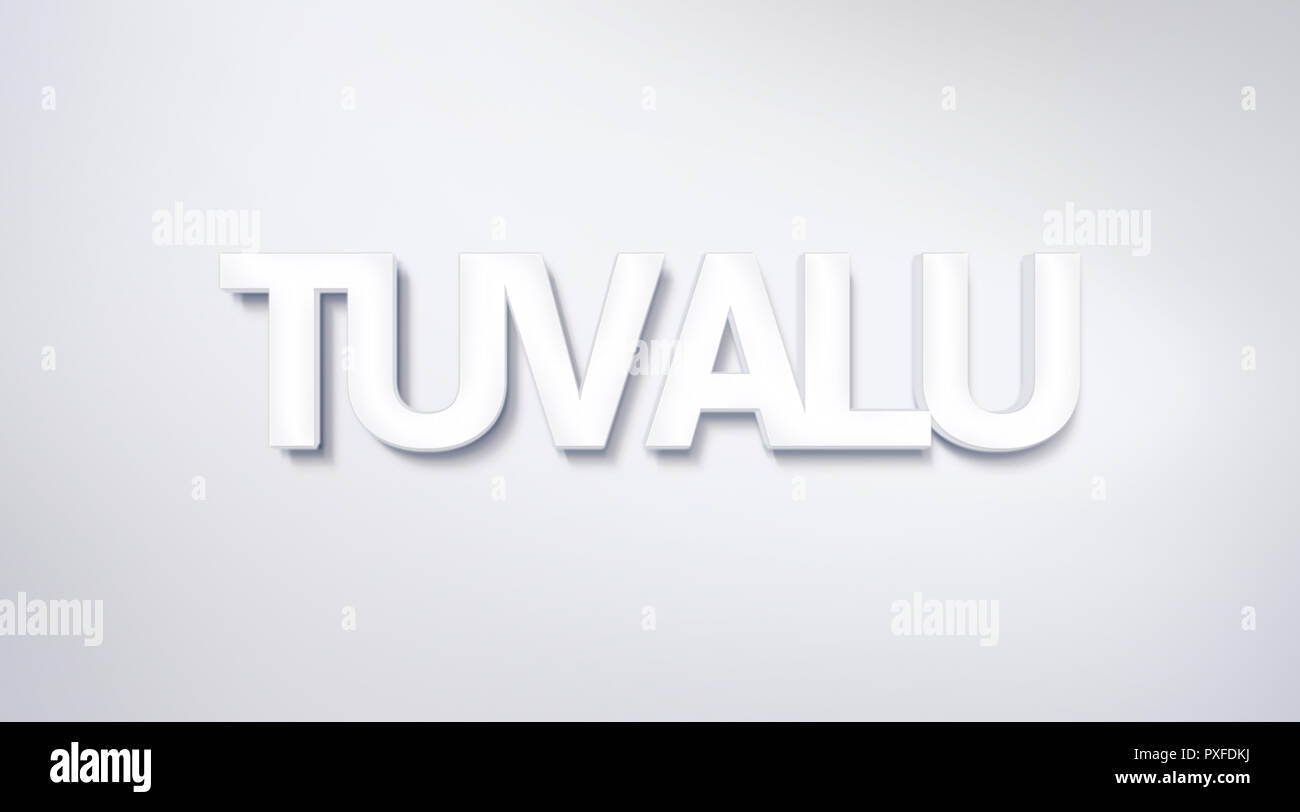 Tuvalu, text design. calligraphy. Typography poster. Usable as ...