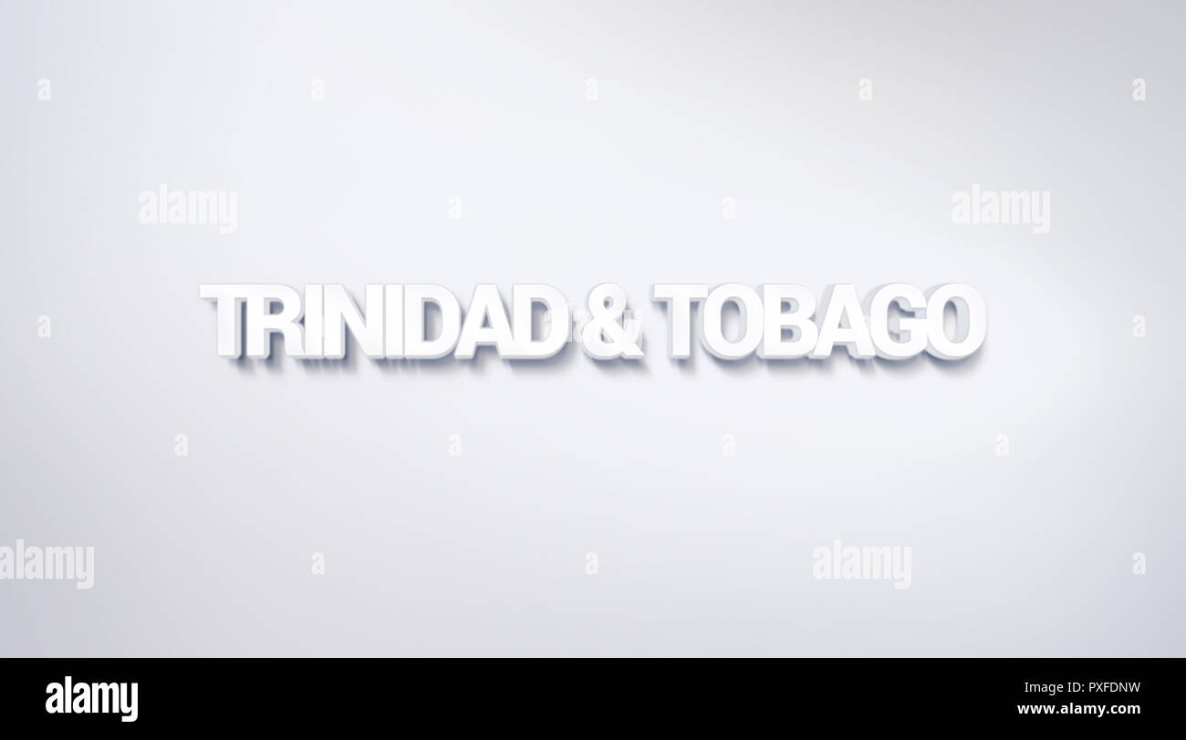 Trinidad and tobago, text design. calligraphy. Typography poster ...