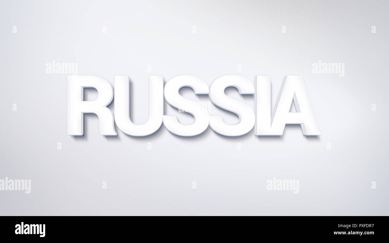 Russia, text design. calligraphy. Typography poster. Usable as ...