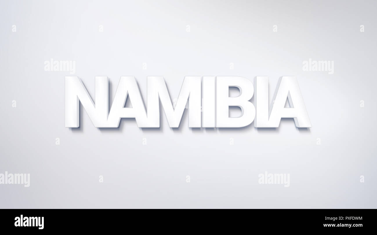 Namibia, text design. calligraphy. Typography poster. Usable as ...