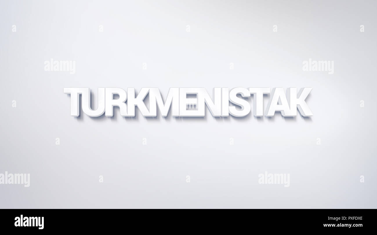 Turkmenistan typography hi-res stock photography and images - Alamy