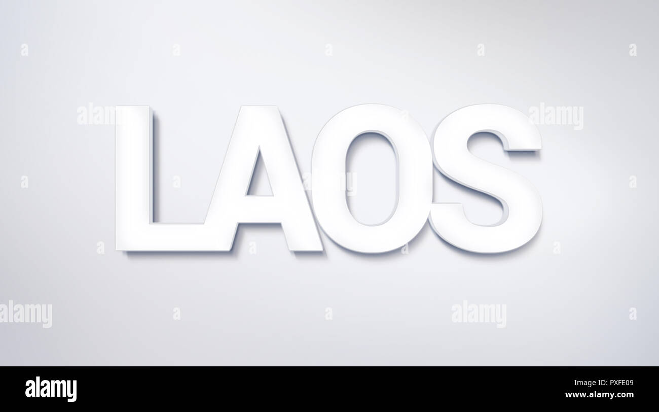 Laos, text design. calligraphy. Typography poster. Usable as Wallpaper ...