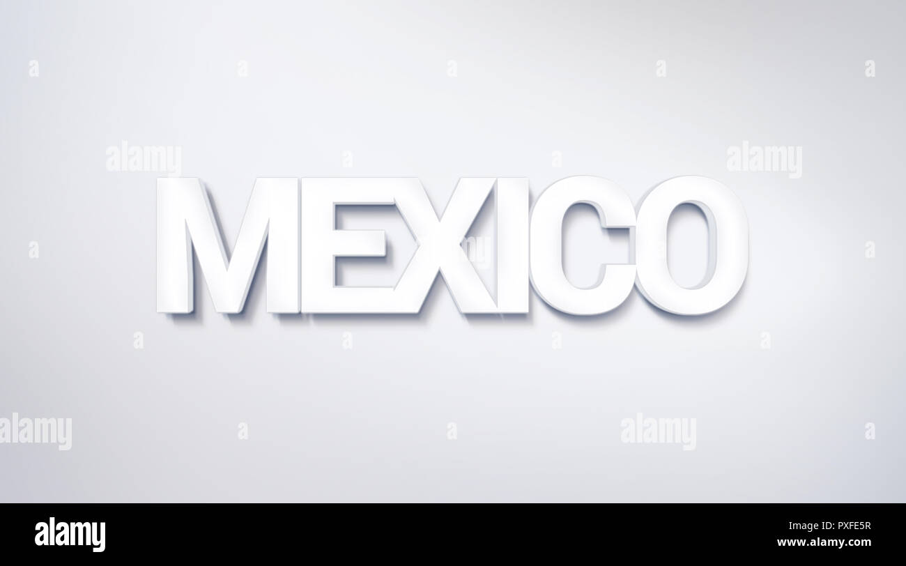 Mexico, text design. calligraphy. Typography poster. Usable as ...