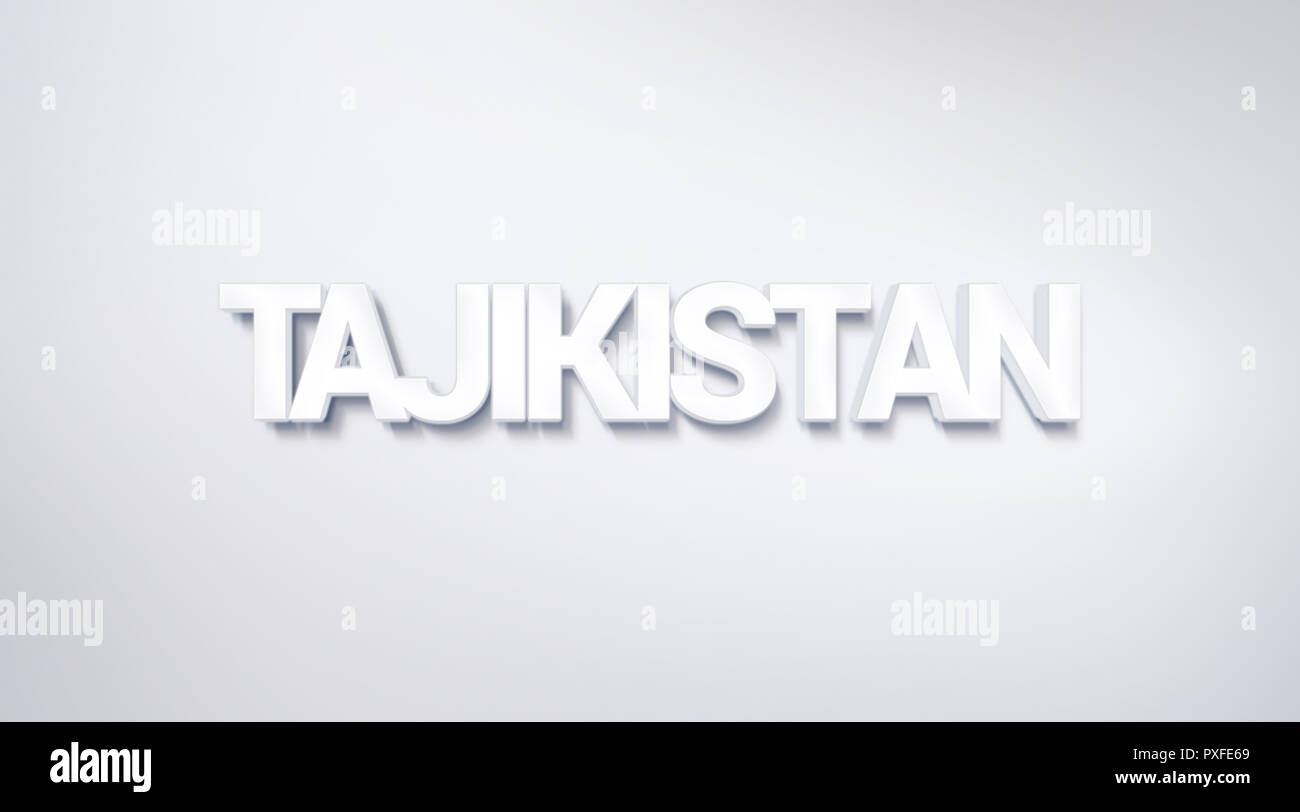 Tajikistan, text design. calligraphy. Typography poster. Usable as ...