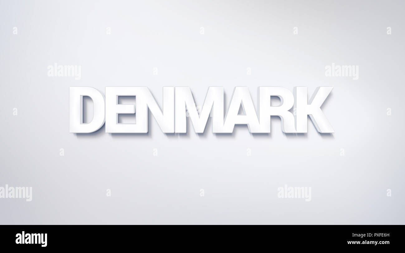 Denmark, text design. calligraphy. Typography poster. Usable as ...