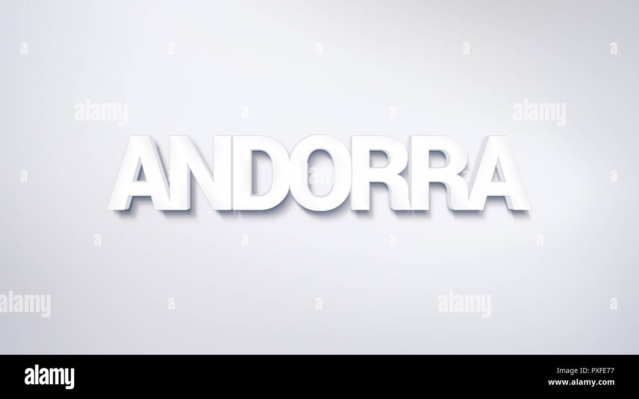 Andorra, text design. calligraphy. Typography poster. Usable as ...