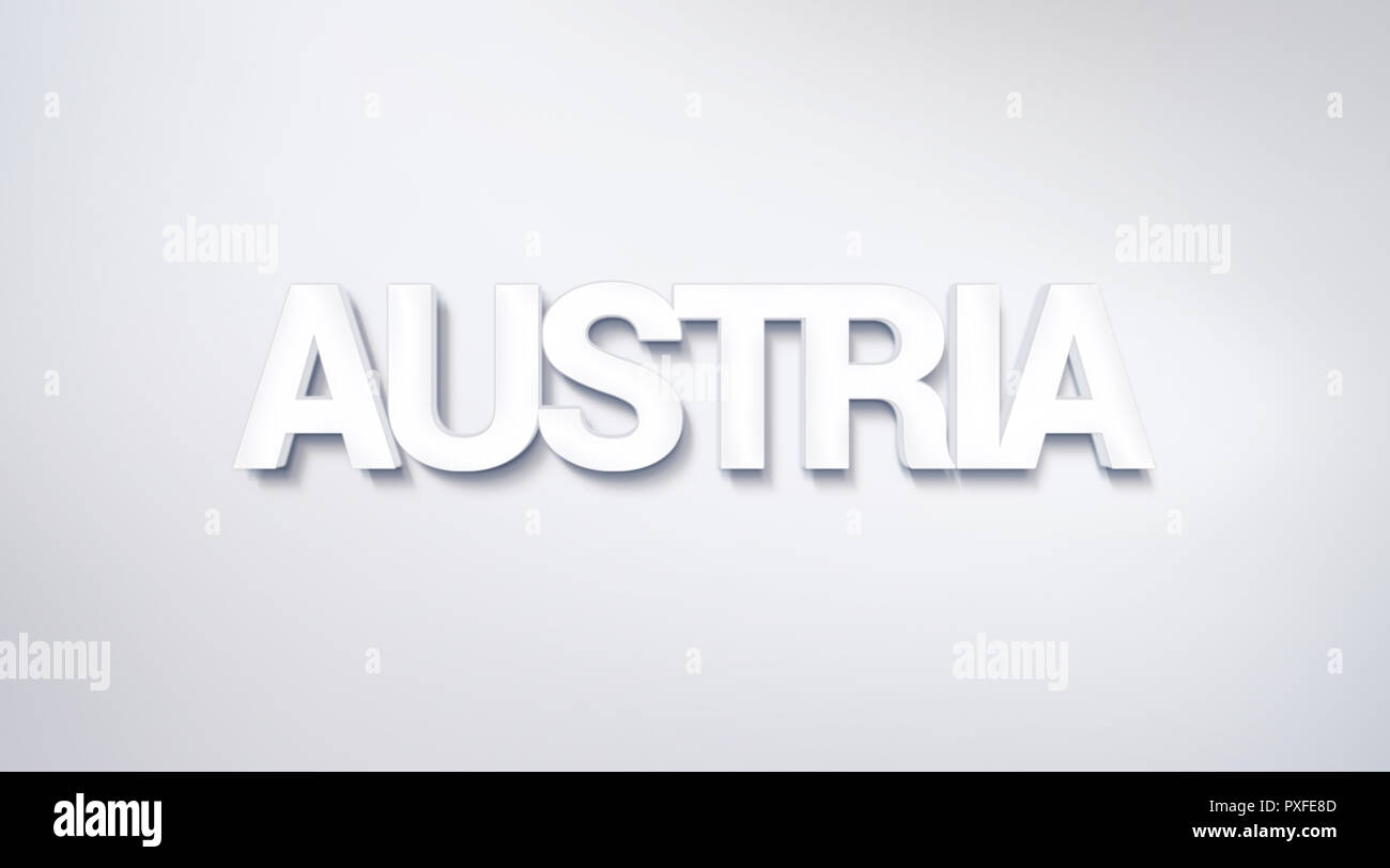 Austria, text design. calligraphy. Typography poster. Usable as ...