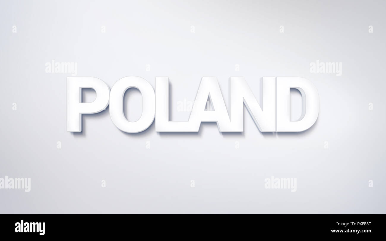 Poland, text design. calligraphy. Typography poster. Usable as ...