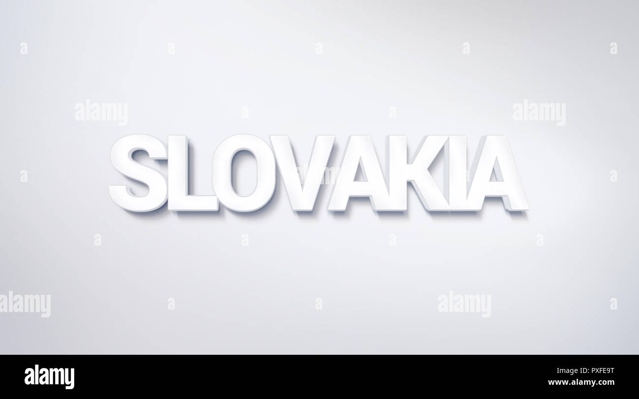 Slovakia, text design. calligraphy. Typography poster. Usable as ...