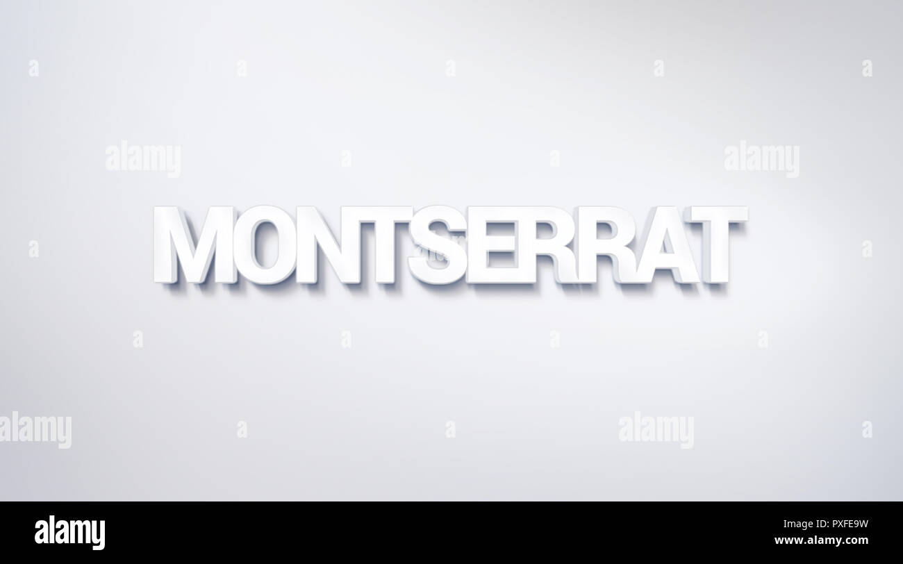 Montserrat, text design. calligraphy. Typography poster. Usable as ...