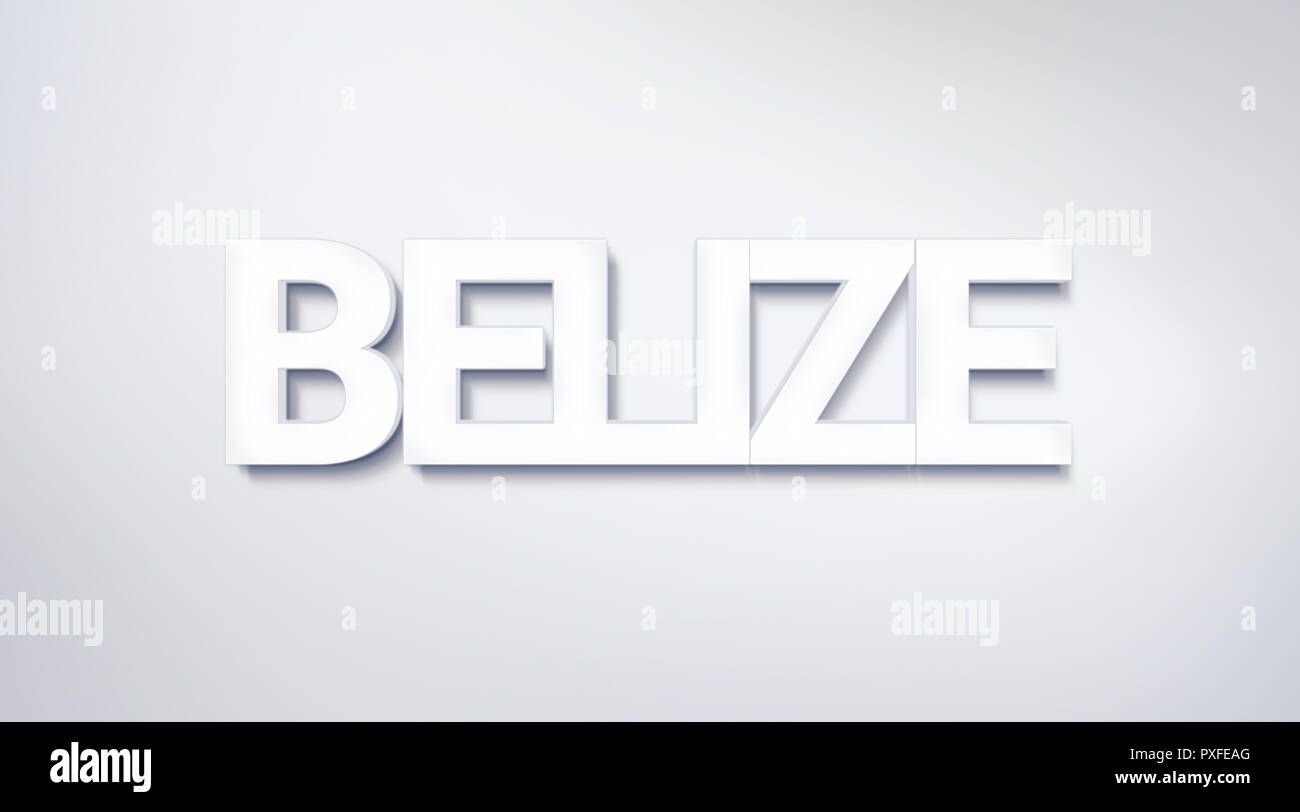 Belize, text design. calligraphy. Typography poster. Usable as ...