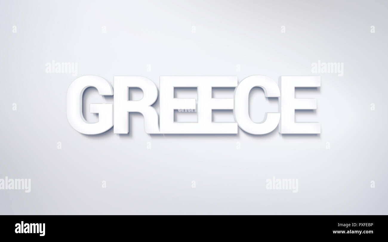 Greece, text design. calligraphy. Typography poster. Usable as ...