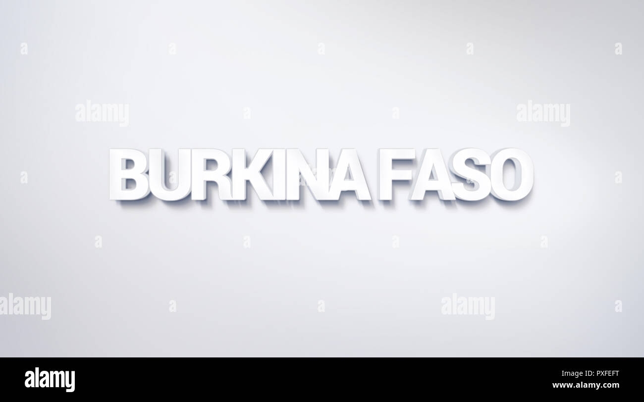 Burkina Faso, text design. calligraphy. Typography poster. Usable as ...